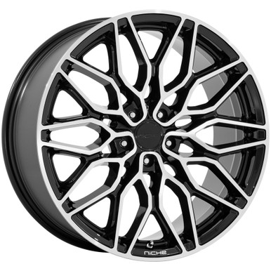 Niche Calabria 5 22x10.5 5x112 +38 Black/Machined NC277BD22055738