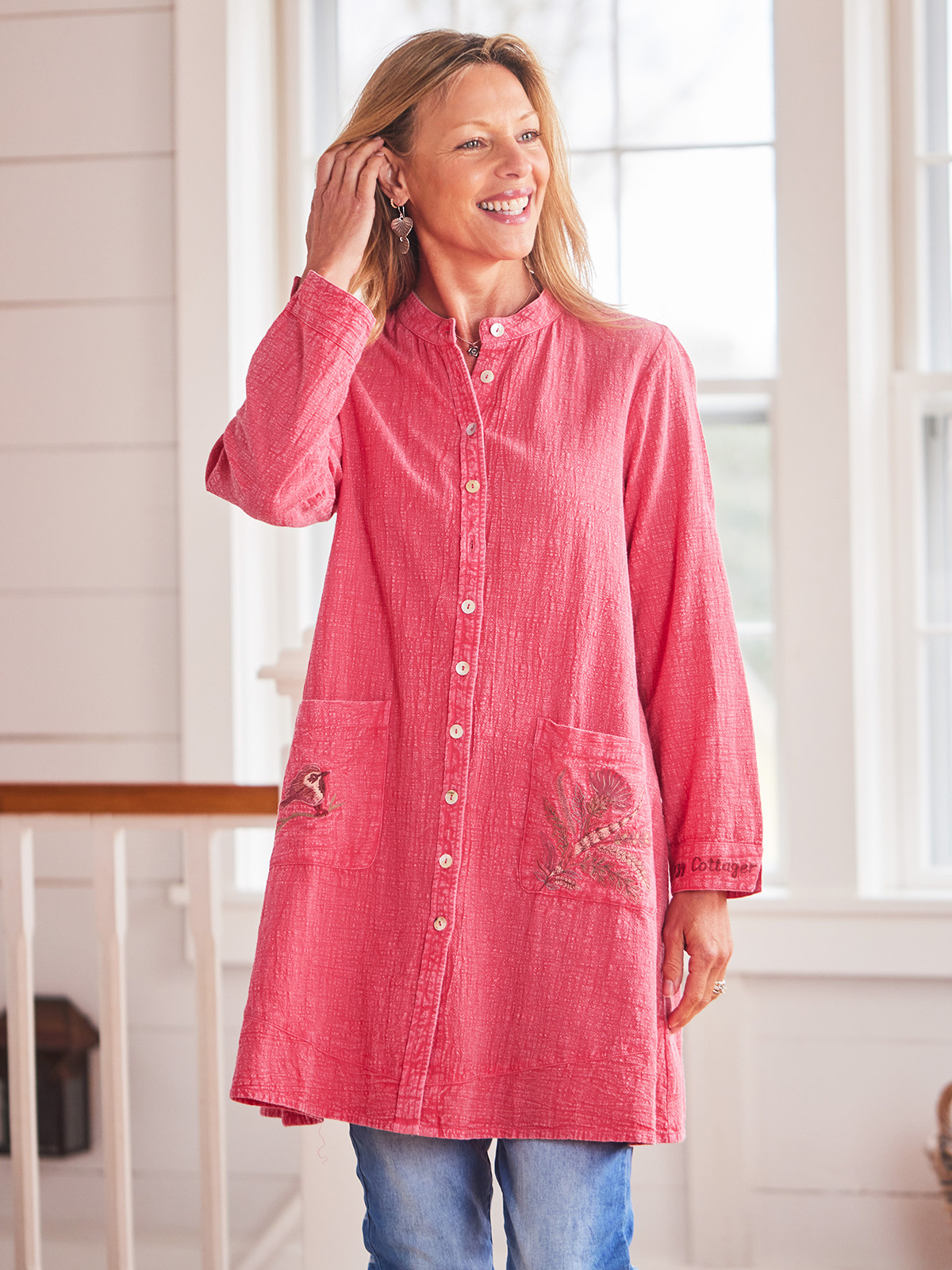 Forager Sunwashed Smock - Smoke Blue | Shop Beautiful Designs by April ...