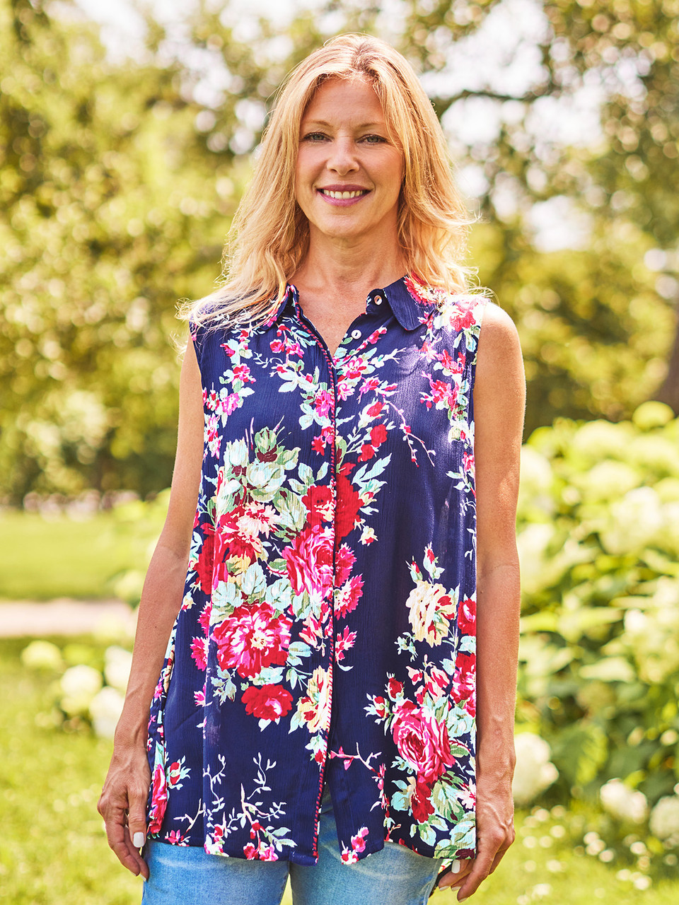 Mariana Sleeveless Tunic | Shop Beautiful Designs by April Cornell - Canada