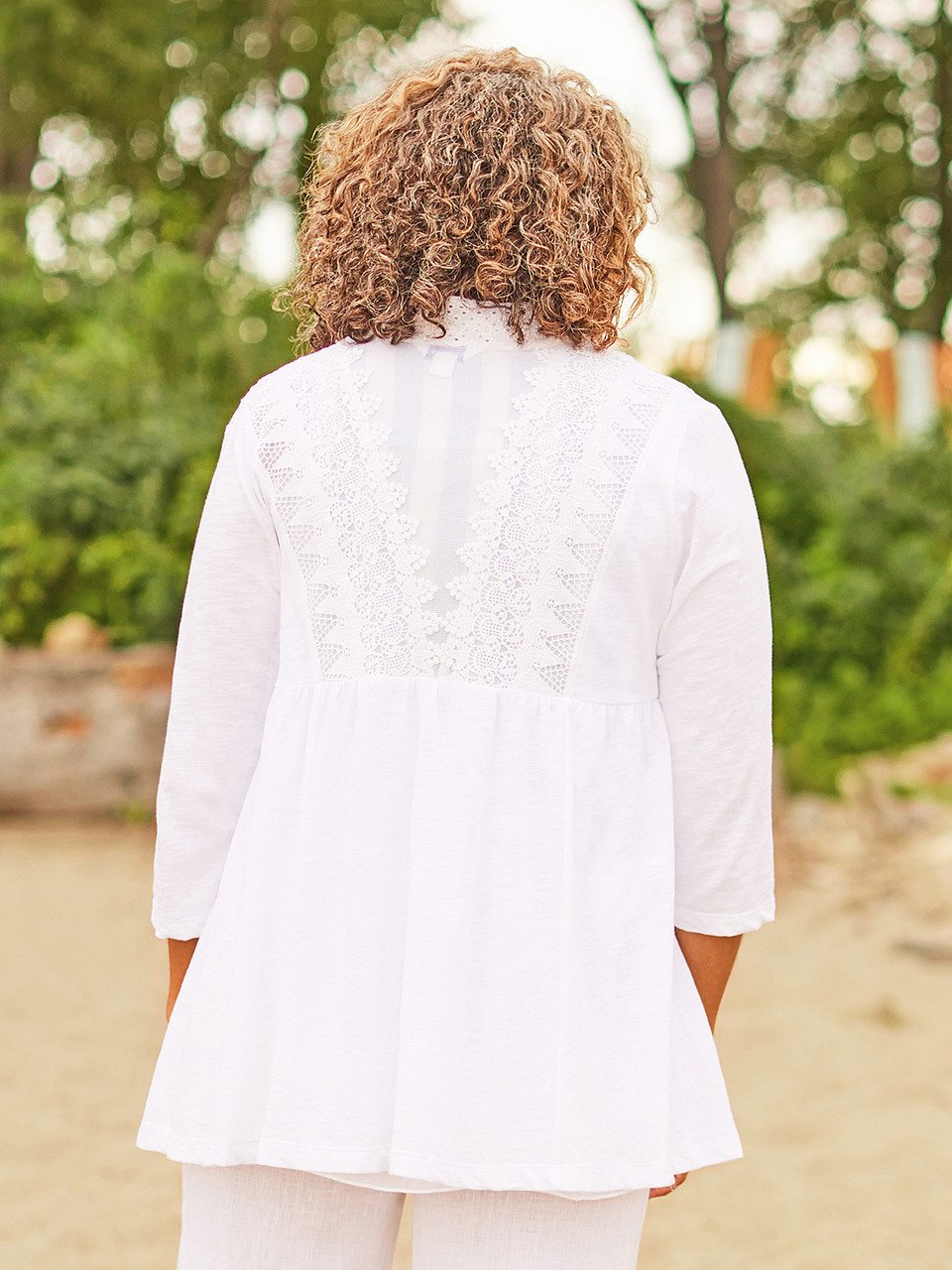 Chloe Cover Up - White | Shop Beautiful Designs by April Cornell - Canada
