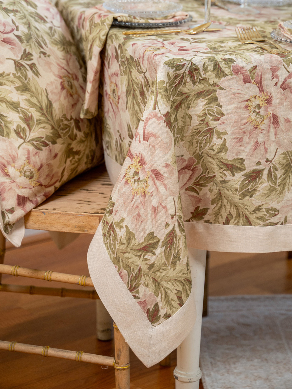 Splendor Linen Tablecloth | Shop Beautiful Designs by April Cornell ...