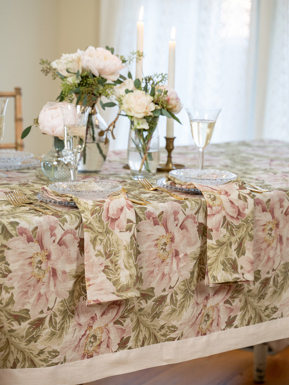 Splendor Linen Tablecloth | Shop Beautiful Designs by April Cornell ...