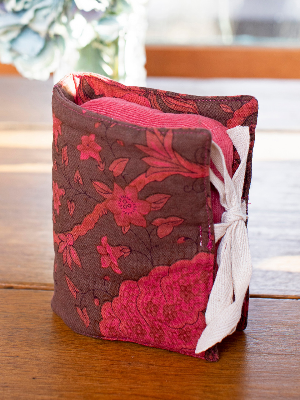 Remnant Patchwork Book Pin Cushion - Berry | Shop Beautiful Designs by ...