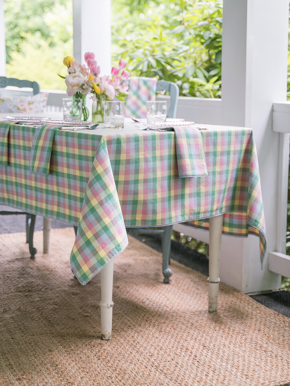 Spring Garden Plaid Tablecloth | Shop Beautiful Designs by April ...