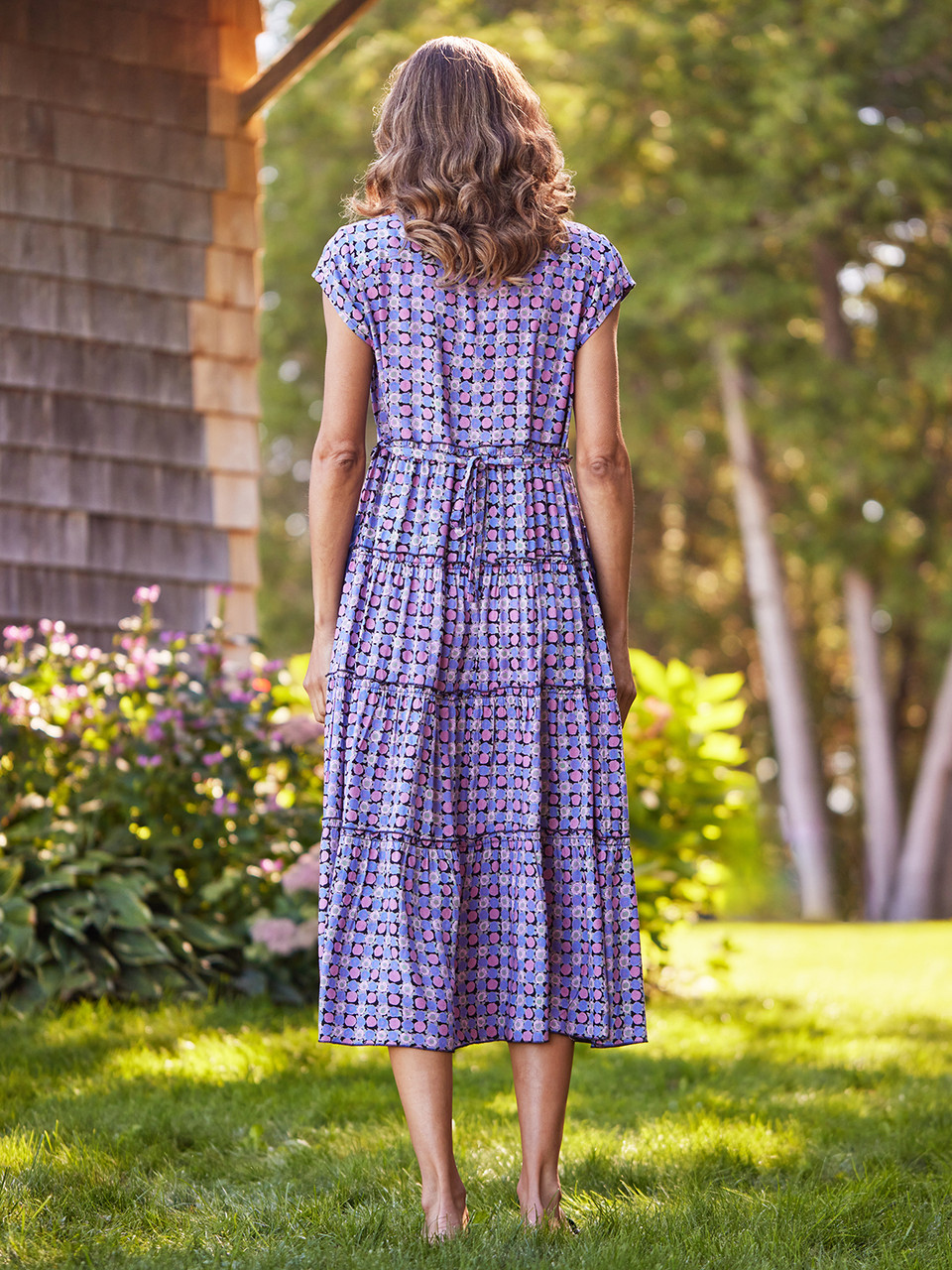 Rose Check Dress | Shop Beautiful Designs by April Cornell - Canada