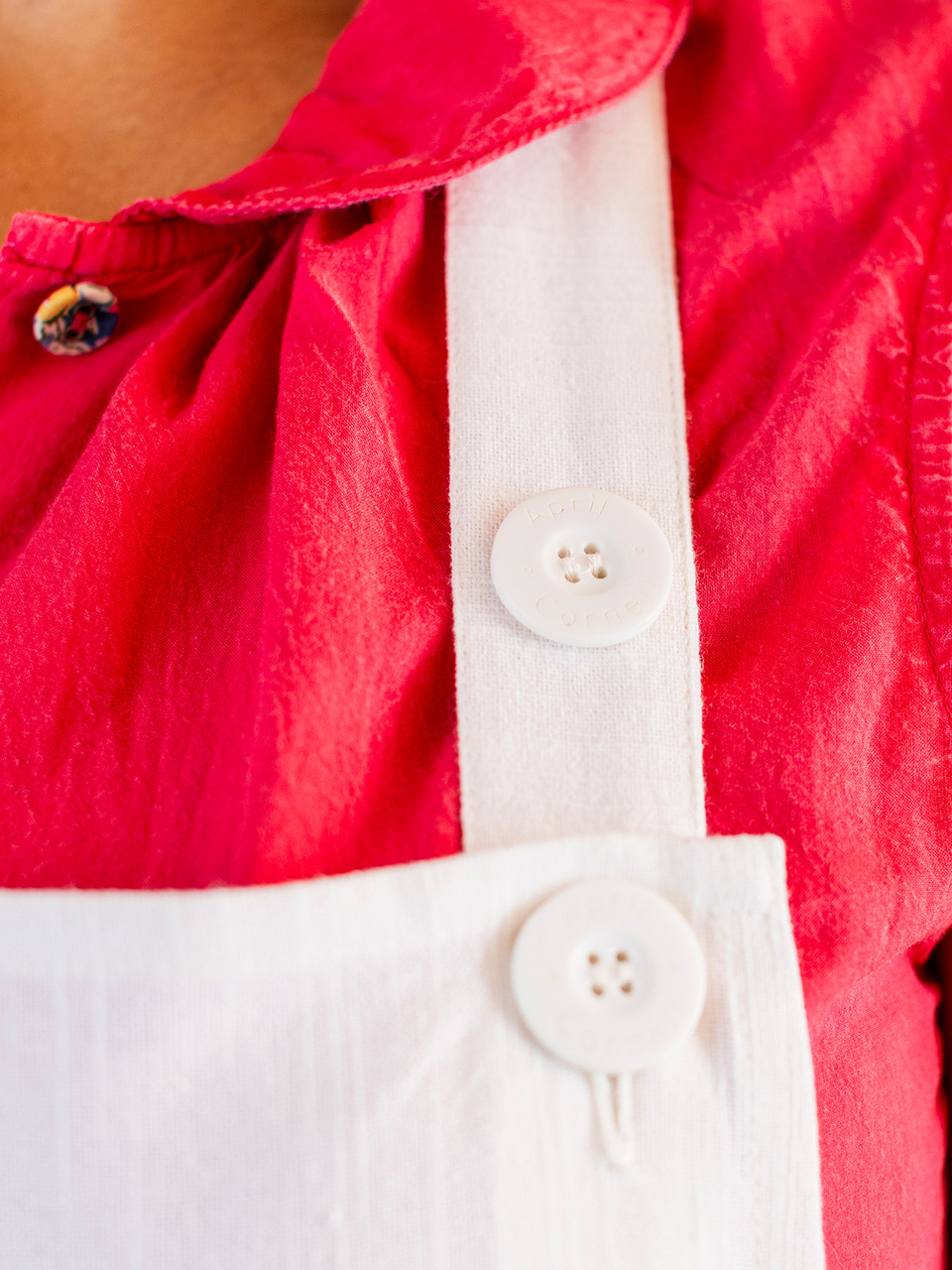 Magnolia Embroidered Apron | Shop Beautiful Designs by April Cornell ...