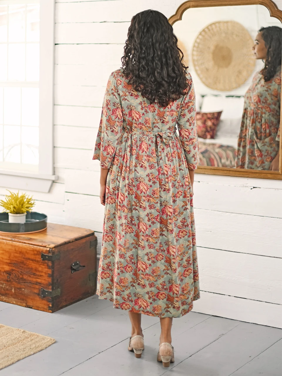 Marseille Cottage Dress - Smoky Teal | Shop Beautiful Designs by April ...