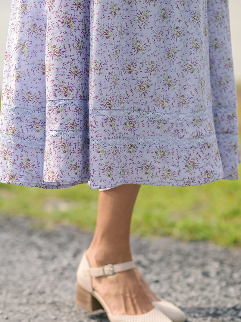 Cornwall Dress - Periwinkle | Shop Beautiful Designs by April Cornell
