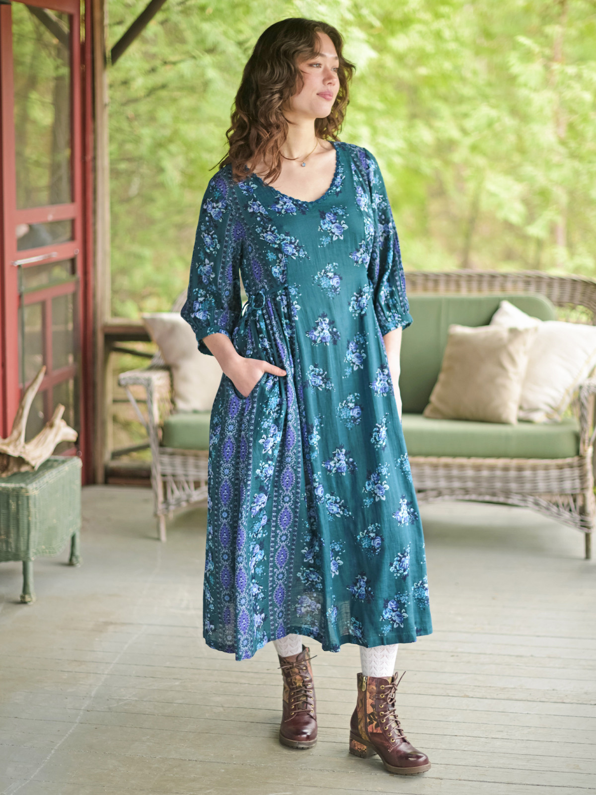 Coco Mori Dress - Chocolate | Shop Beautiful Designs by April Cornell ...