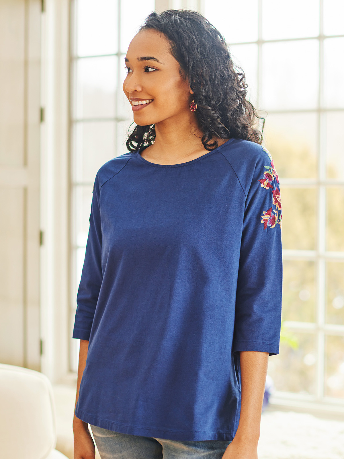 Tapestry T-Shirt - Red | Shop Beautiful Designs by April Cornell - Canada