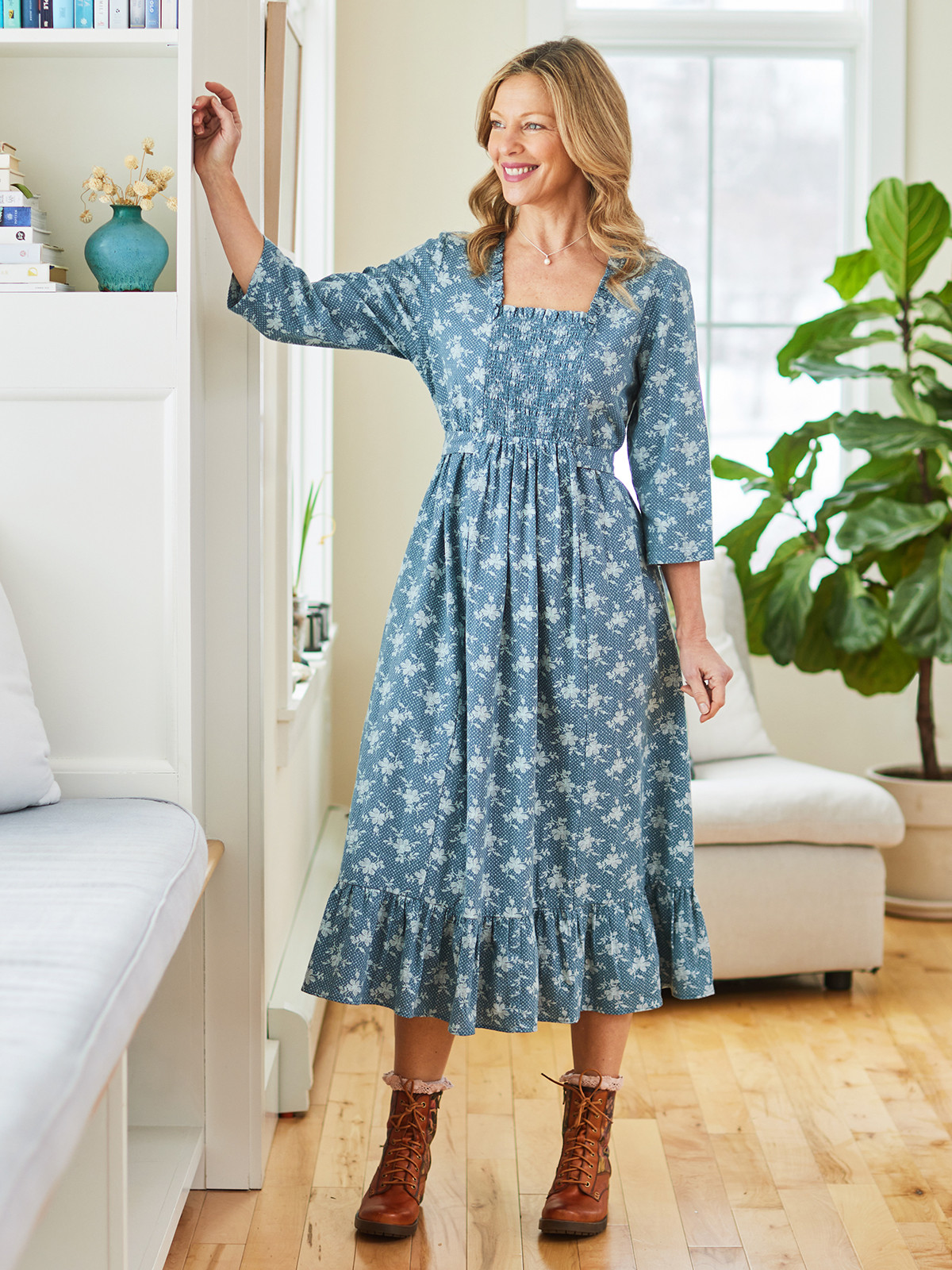 Nostalgic Prairie Dress - Natural | Shop Beautiful Designs by April ...