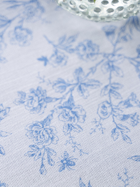 Secret Garden Tablecloth - Periwinkle | Shop Beautiful Designs by April ...