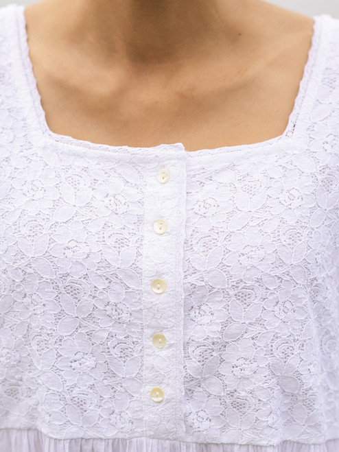 Chantilly Lace Nighty - White | Shop Beautiful Designs by April Cornell