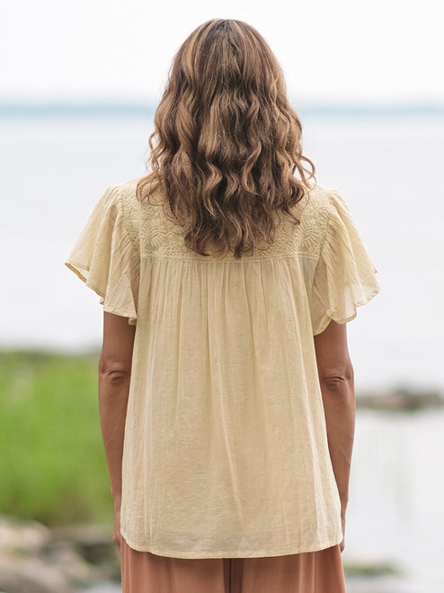 Country Road Blouse - Biscuit | Shop Beautiful Designs by April Cornell
