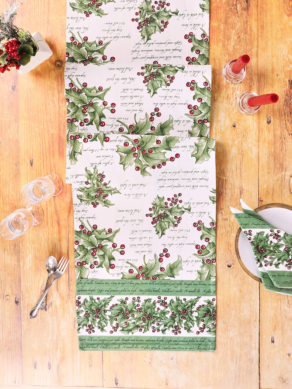 Holly Song Runner - Ecru | Shop Beautiful Designs by April Cornell - Canada