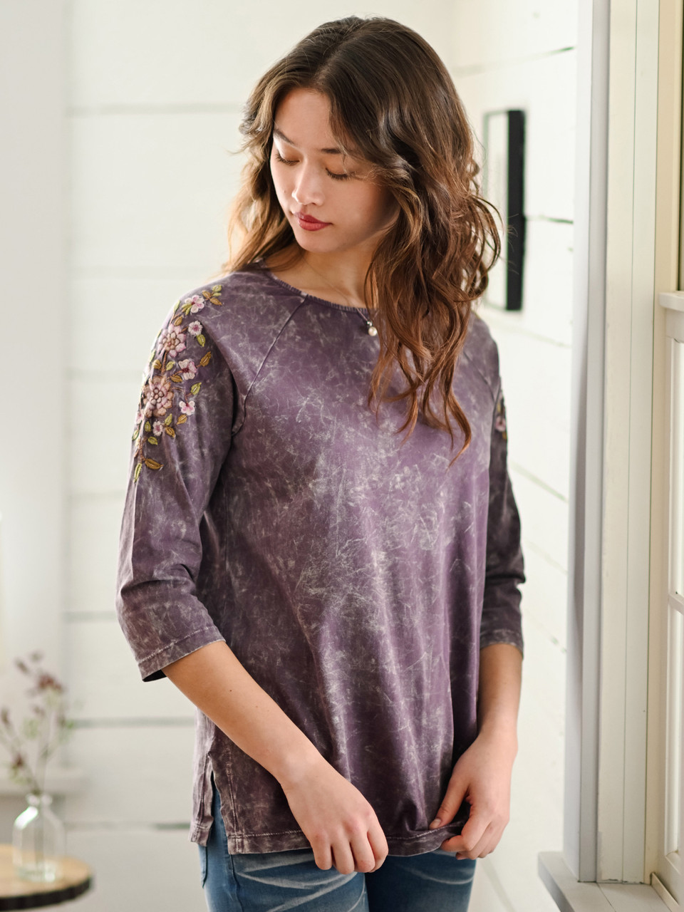 Tapestry T-Shirt - Red | Shop Beautiful Designs by April Cornell - Canada