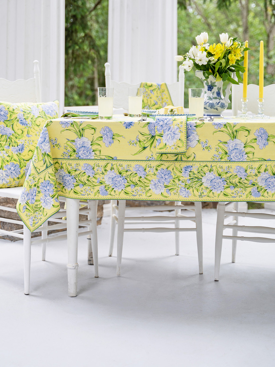 Rosemary Tablecloth - Yellow | Shop Beautiful Designs by April Cornell ...