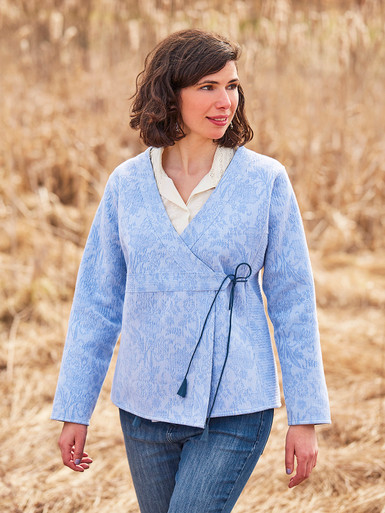 Songbird Jacquard Wrap Jacket | Shop Beautiful Designs by April Cornell ...