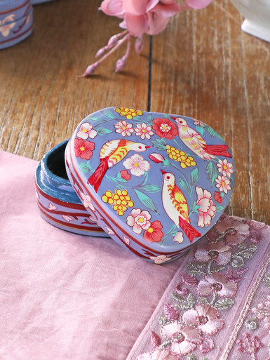 Darjeeling Heart Box - Periwinkle | Shop Beautiful Designs by April ...