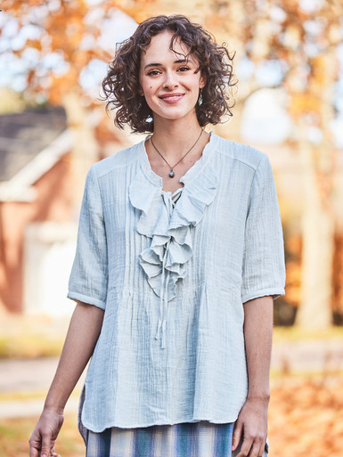 Shakespeare Ruffle Blouse | Shop Beautiful Designs by April Cornell ...