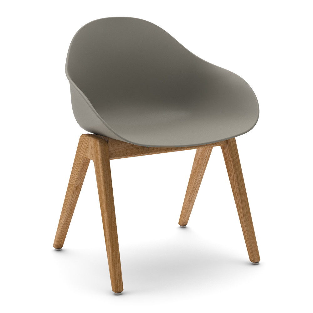 NaughtOne Ruby Dining Chair | Wood Leg