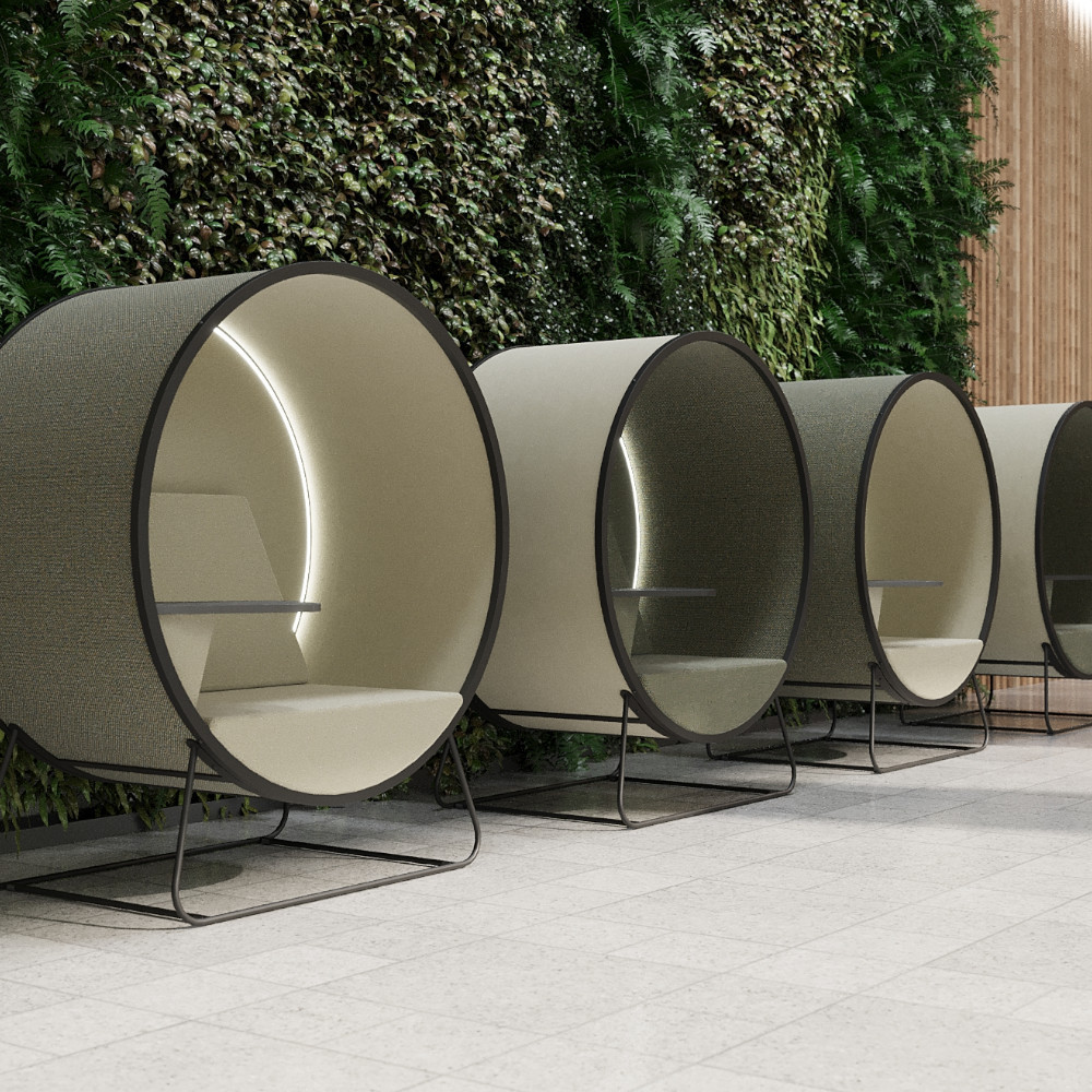 Connection Kuppel Single-Seat Work Booth