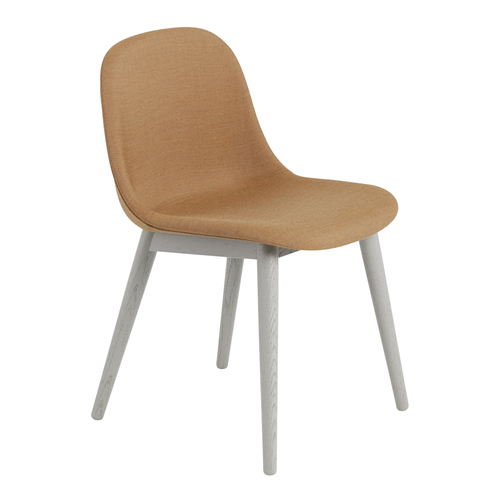Muuto Fiber Upholstered Wood Base Side Chair