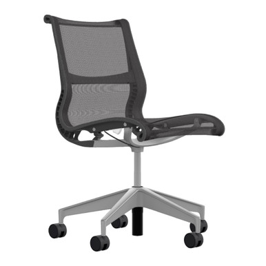 Herman Miller Setu Refresh Graphite / Alloy with No Arms Office Chair ...
