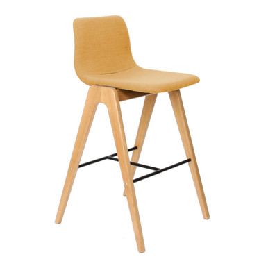 NaughtOne Viv Bar Stool | Wood Leg