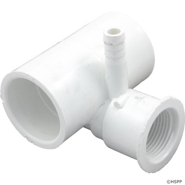 1" Ozone Cluster Jet Body 3/8" b x 1" s Tee (212-0200) - SpaParts123