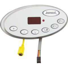 6600-235, Topside, Jacuzzi J-300 LED Series, 6 Button, P1, P2, Lt, Lt ...