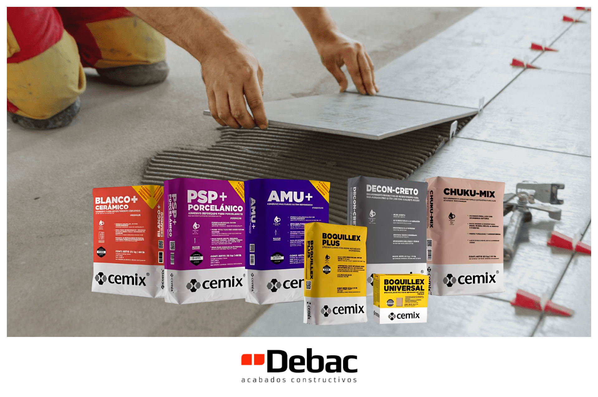 ¡Nuevos Productos CEMIX en DEBAC Acabados Constructivos! - DEBAC