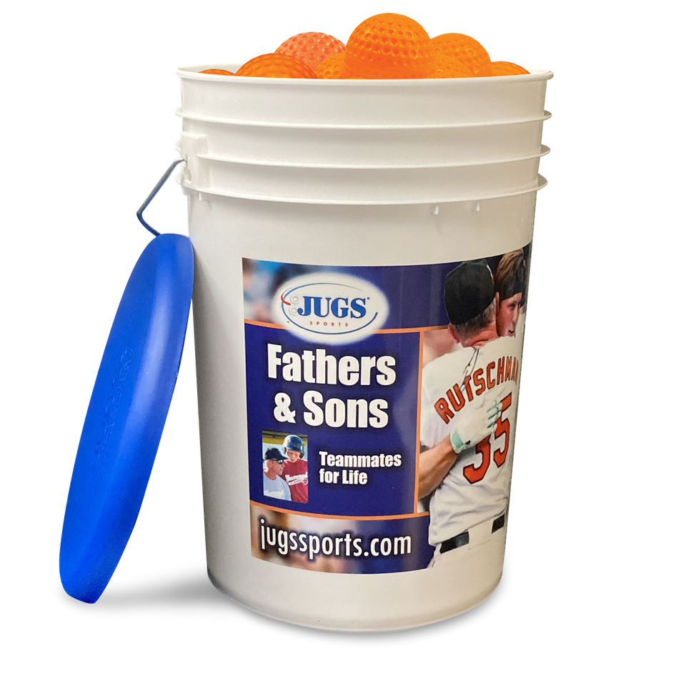 Big Blue Bucket—Pearl Baseballs - Jugs Sports