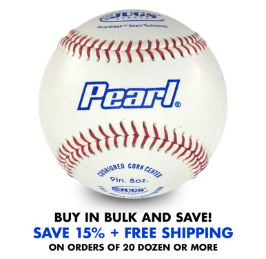 Pearl Leather Baseballs - Jugs Sports
