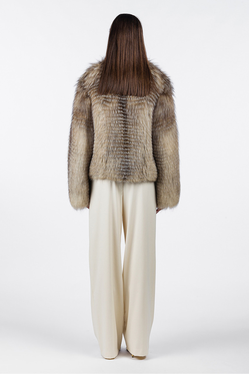 Crystal Fox Jacket Feathered Short | SKANDINAVIK FUR