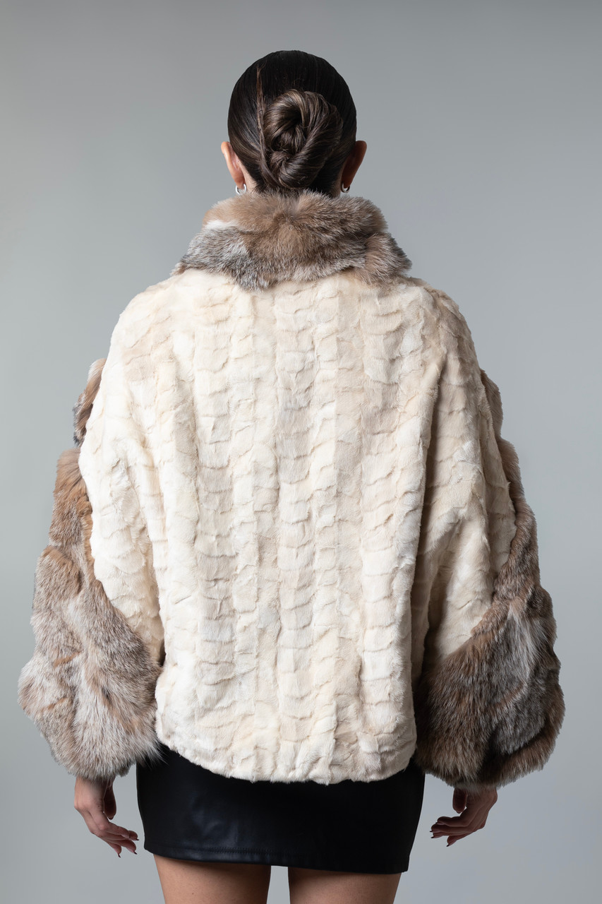Mink Lynx Fusion Cape | SKANDINAVIK FUR