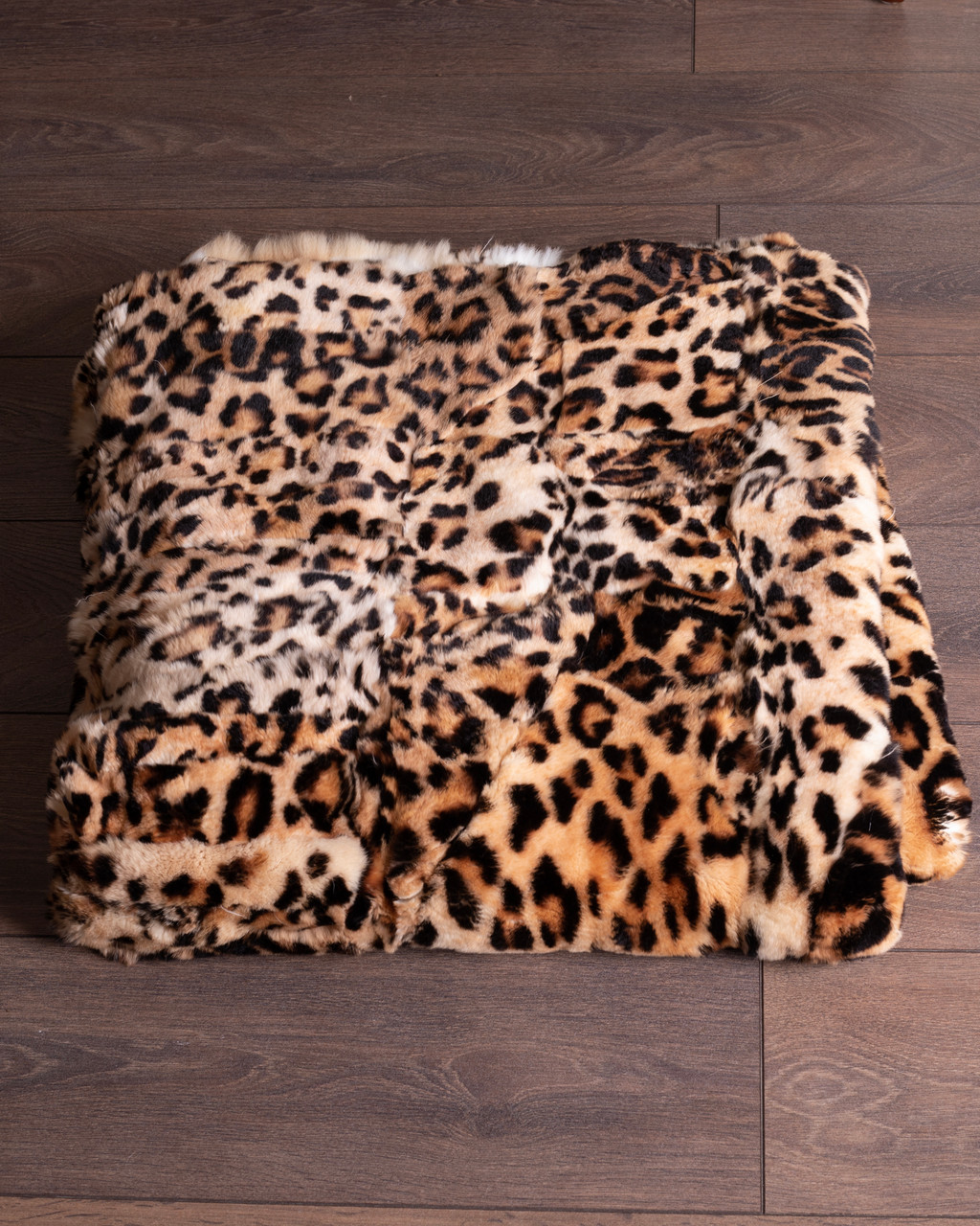 Animal Print Rex Rabbit Fur blanket | SKANDINAVIK FUR