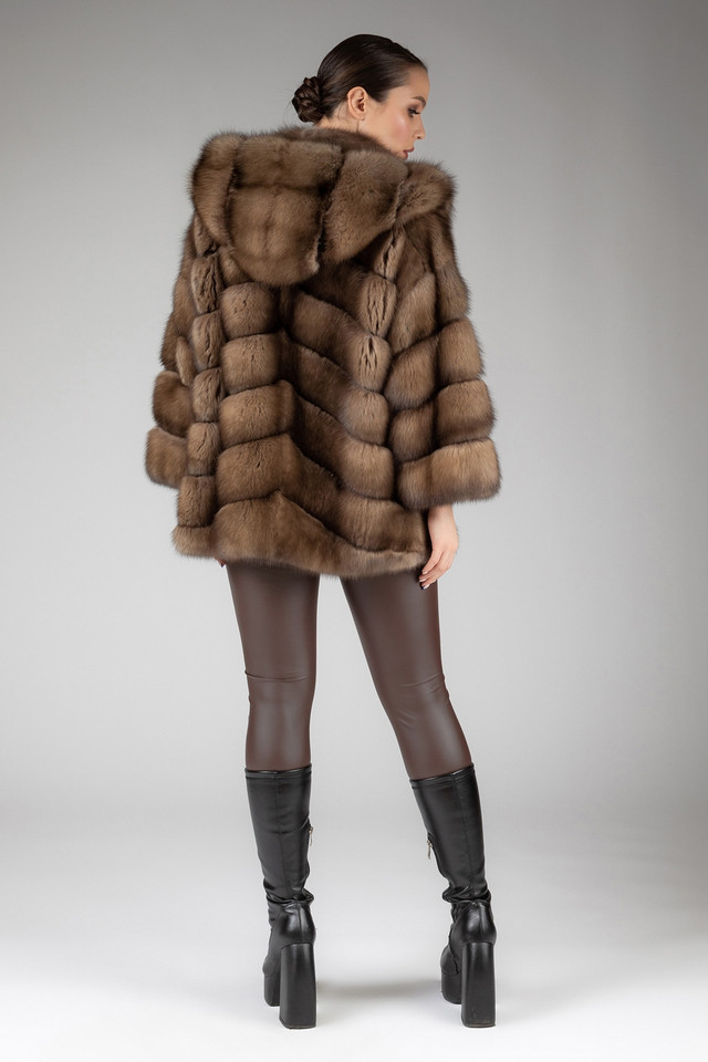 Full length russian sable fur coat | SKANDINAVIK FUR