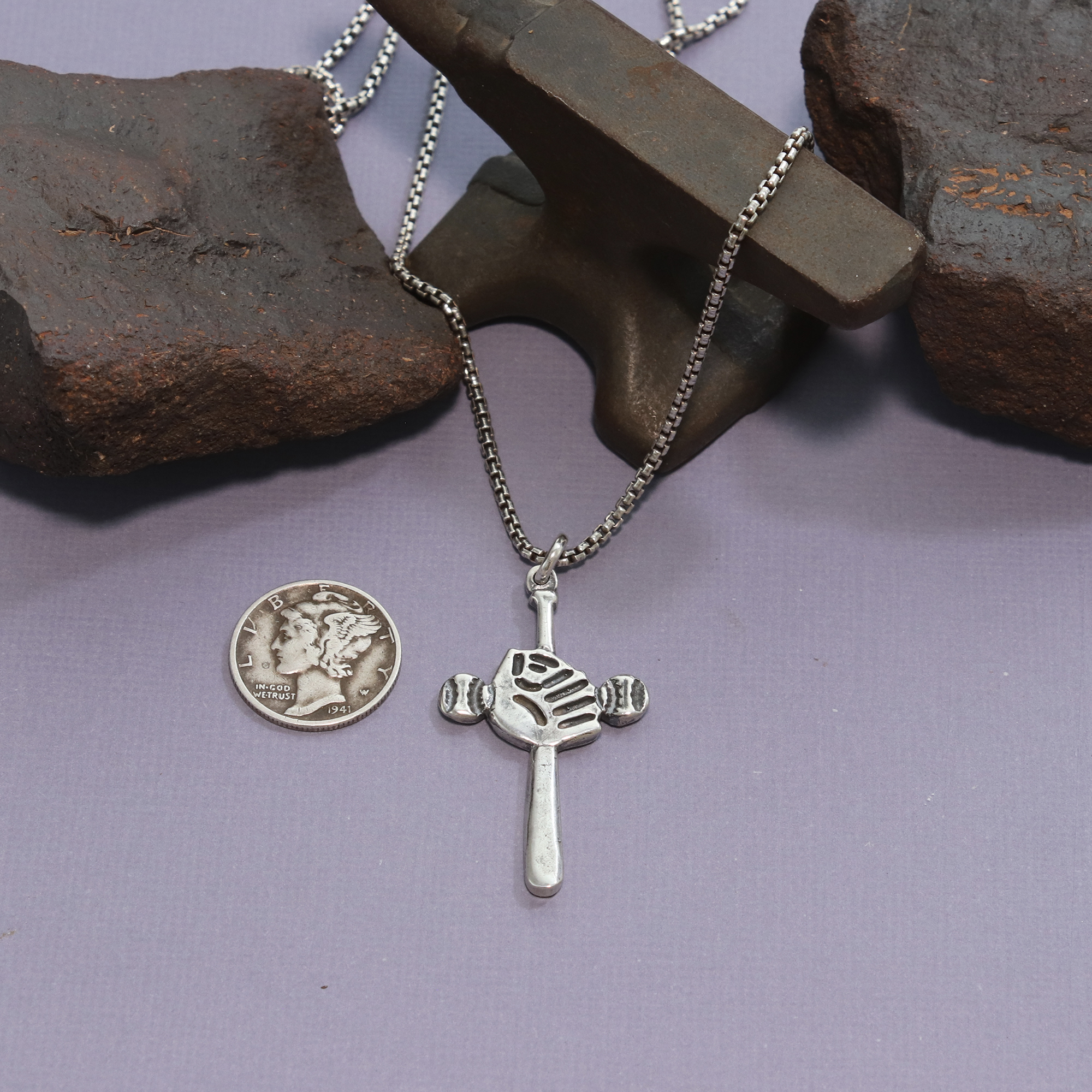 Baseball Cross Necklace