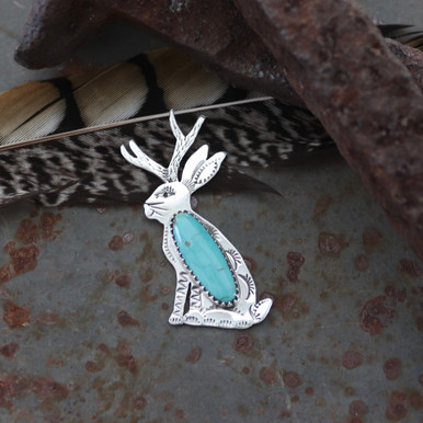 Santa Catarina Jackalope Hat Pin