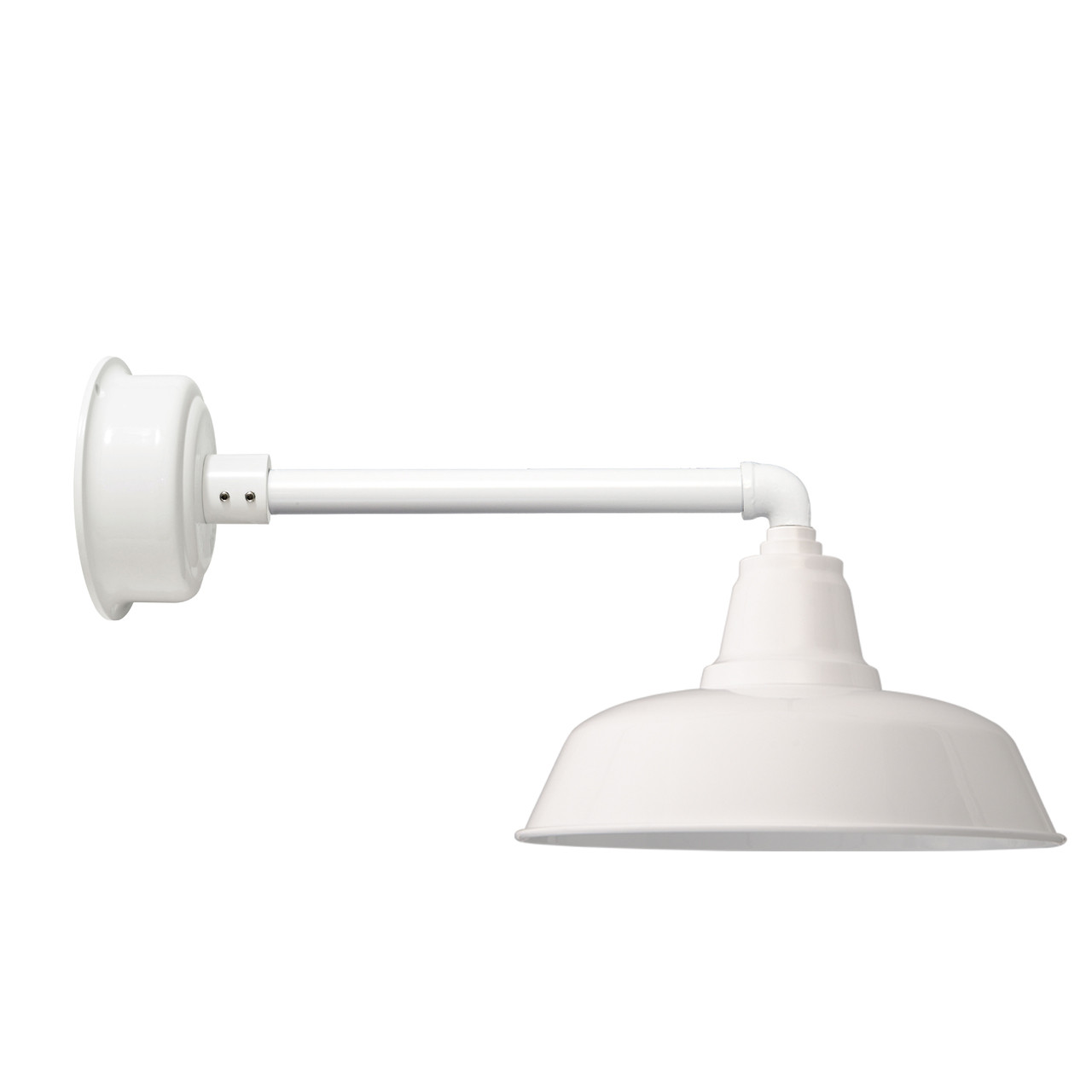 Farmhouse White Indoor/Outdoor 14" Metropolitan LED Barn Lights ...