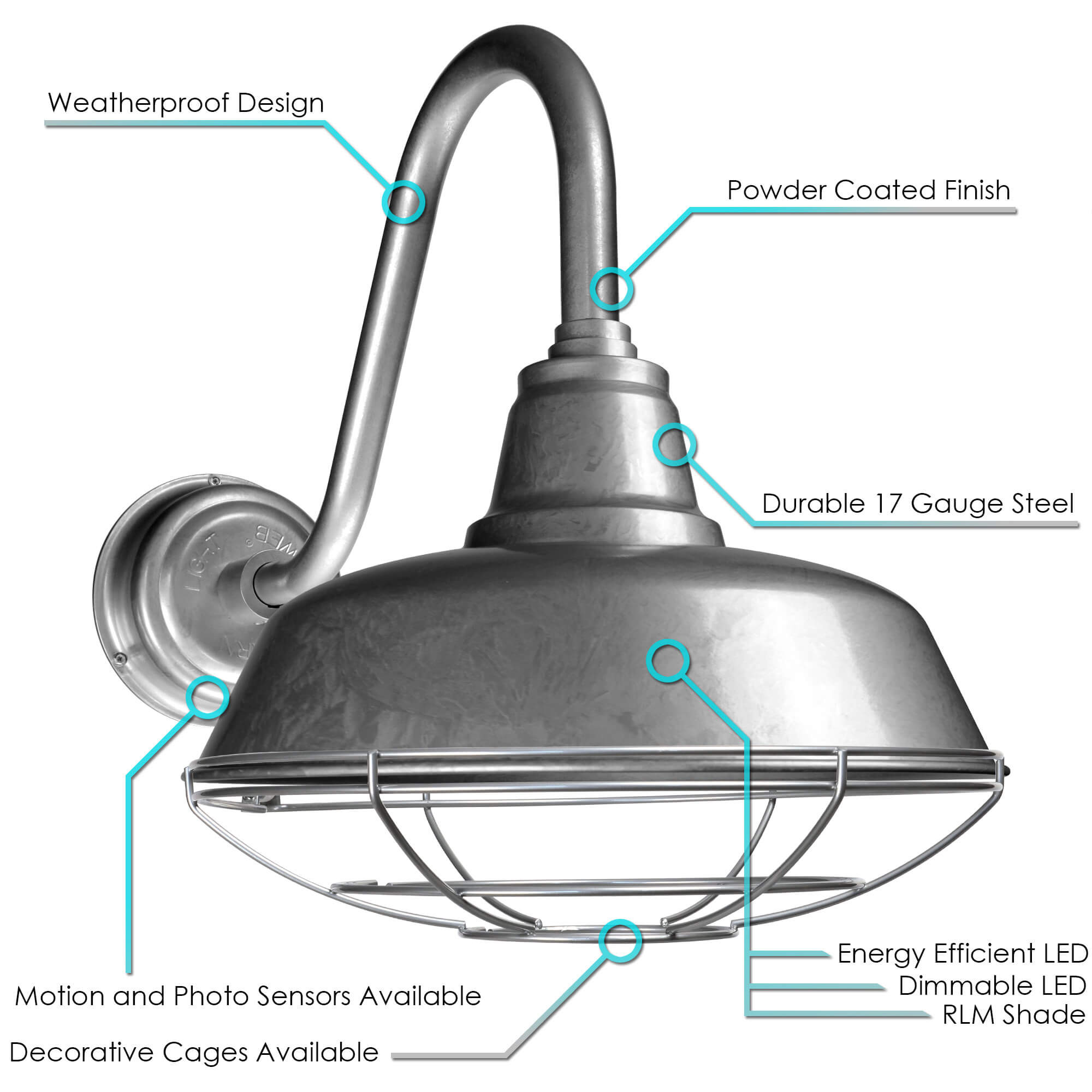 Farmhouse Indoor/Outdoor LED Wall Barn Light