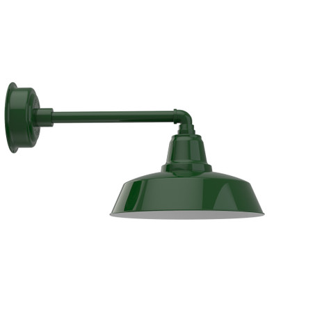 Metropolitan Green 14" Farmhouse Indoor/Outdoor LED Barn Lights ...