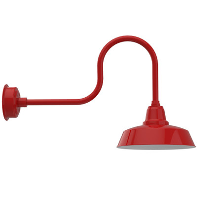 Industrial 14" Farmhouse Red LED Barn Light - Cocoweb - Quality LED ...