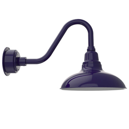 12" Dahlia LED Barn Light with Vintage Arm in Blue - Cocoweb - Quality ...