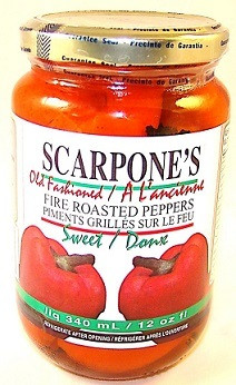 Fire Roasted Peppers,(12 oz/ 340 ml) -SCARPONE'S - DIZIN Online Store