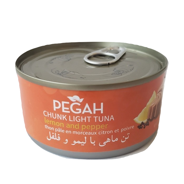 Easy open Chunk Light Tuna Fish with Lemon and pepper (تن م…