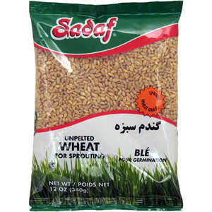 Unpelted (Gandom Sabze) Wheat for Sprouting 12 oz. | Sadaf…