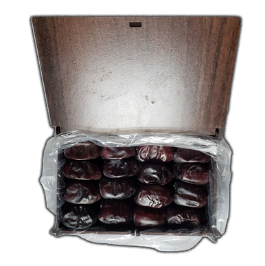 Fresh Mazafati Dates (Rotab) 450gr in Wooden Gift Box - Ver…