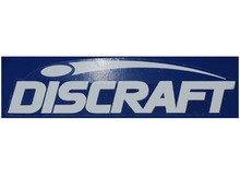 Discraft 13-inch Logo Sticker - White - Everything Disc Golf